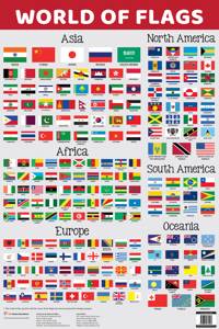 Charts: World of Flags Charts (Educational Charts for kids) - Bookbuzzz